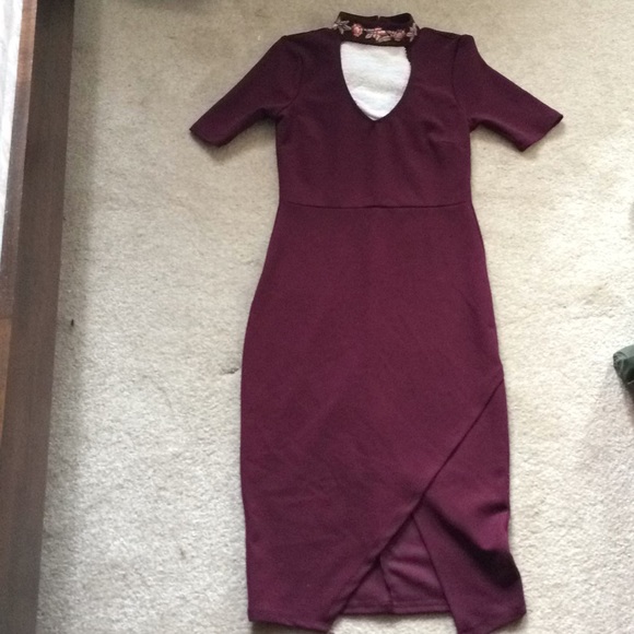 Almost Famous | Dresses | Asia Style Dress Tear Drop Cut Out | Poshmark